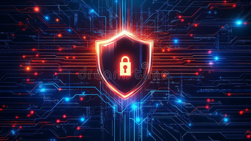 Digital Cyber ??Security Icon - Future Security Technology 2025 Stock ...