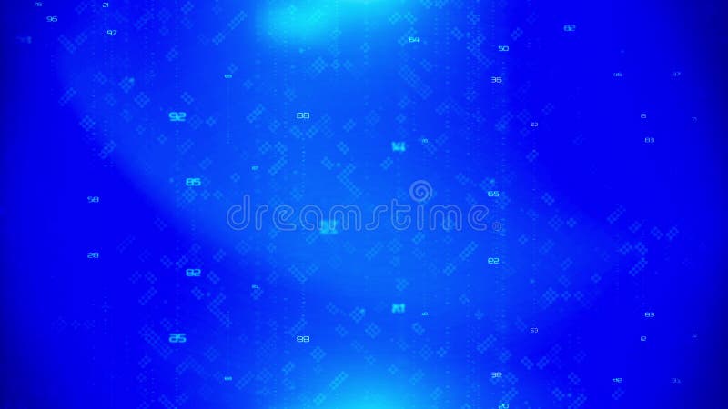 Digital Cyber Space Particles with Flare Matrix Background. Stock Video ...