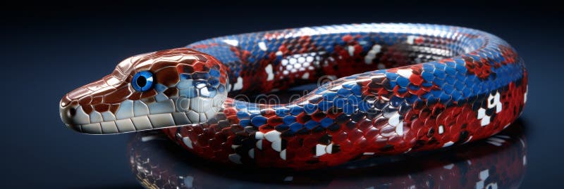 Digital Cybernetic Snake Made of Wires and Microcircuits Crawling on a ...