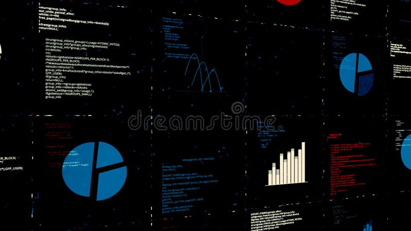 Digital Cyberspace with Data Analysis Process, High Tech Concept ...