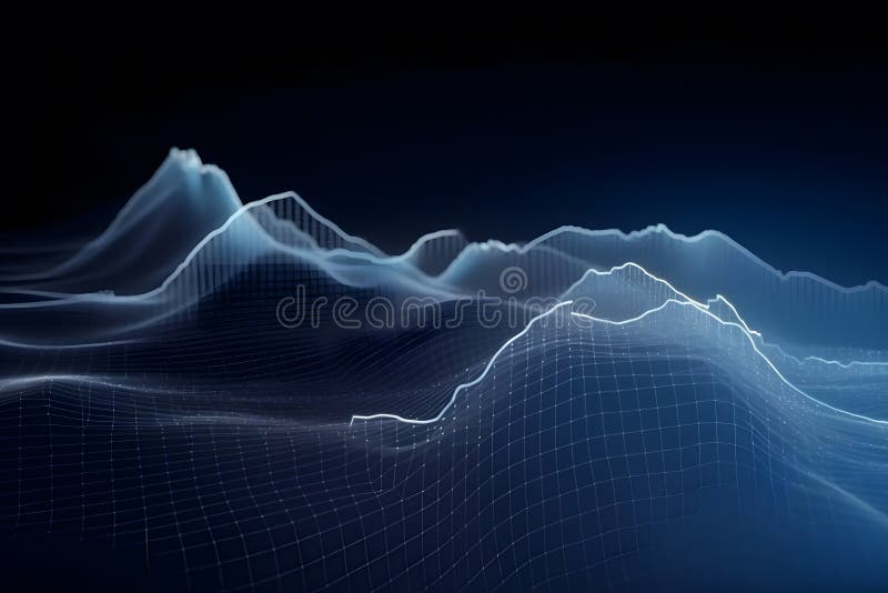 Digital Cyberspace and Digital Data Network Connections Concept. Future ...