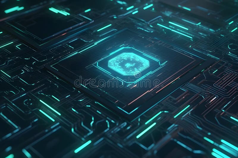 Digital Cyberspace and Digital Data Network Connections Concept. Future ...