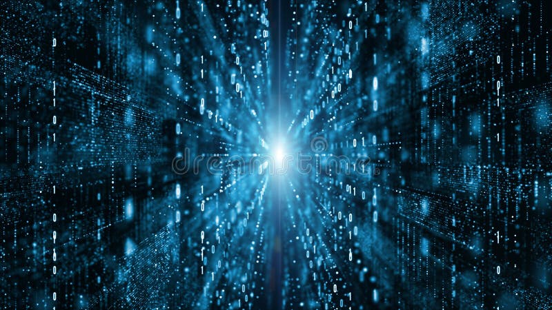 Digital Cyberspace Particles and Digital Data Network Connections ...