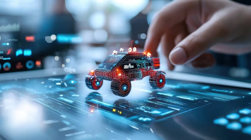 Digital Car Design stock illustration. Illustration of design - 335550800