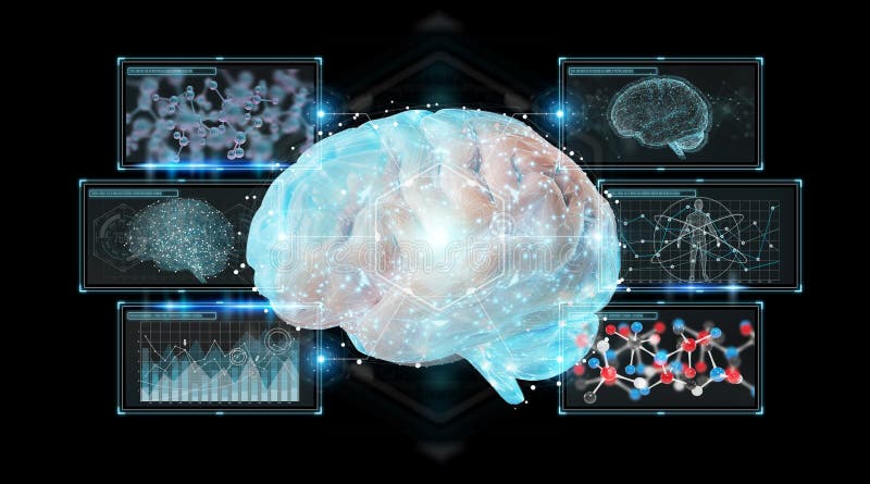Brain Projection Stock Illustrations – 600 Brain Projection Stock ...