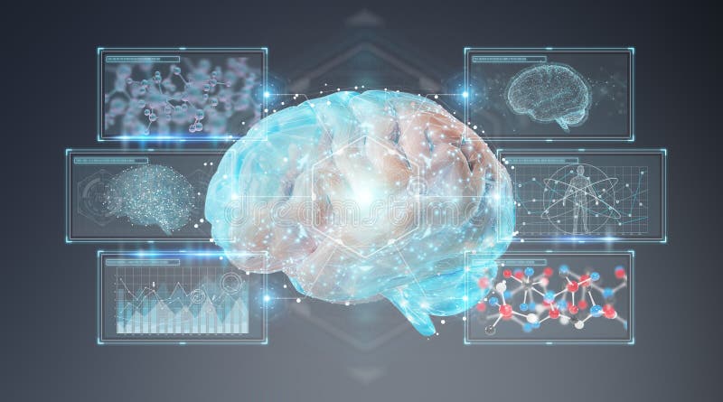 Brain Projection Stock Illustrations – 600 Brain Projection Stock ...