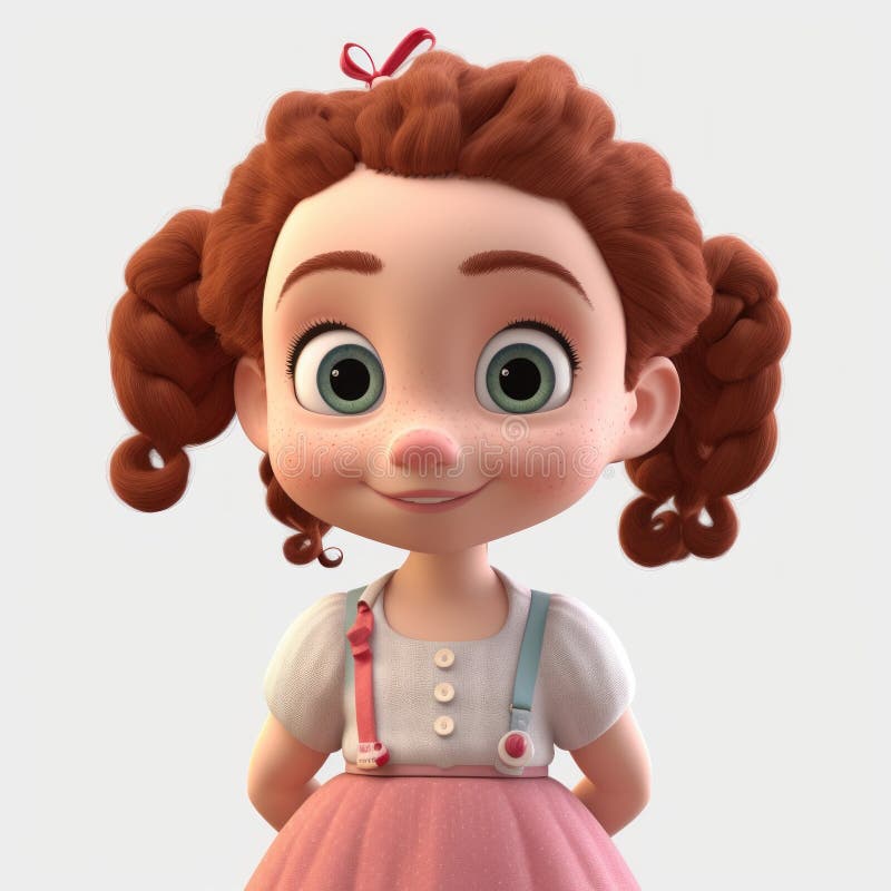 Cute Bella 3d Render stock illustration. Illustration of augmented ...