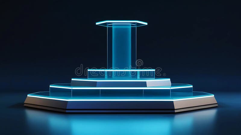 Central Illuminated Glass Column Stock Illustrations – 17 Central ...