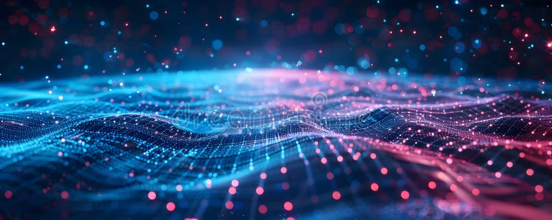 Digital 3D Virtual Reality Music Experience with Vibrant Lights and ...