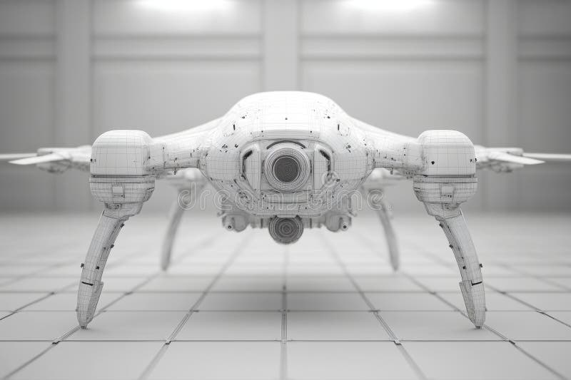 Futuristic Wireframe Aircraft Design Digital Technology Background ...