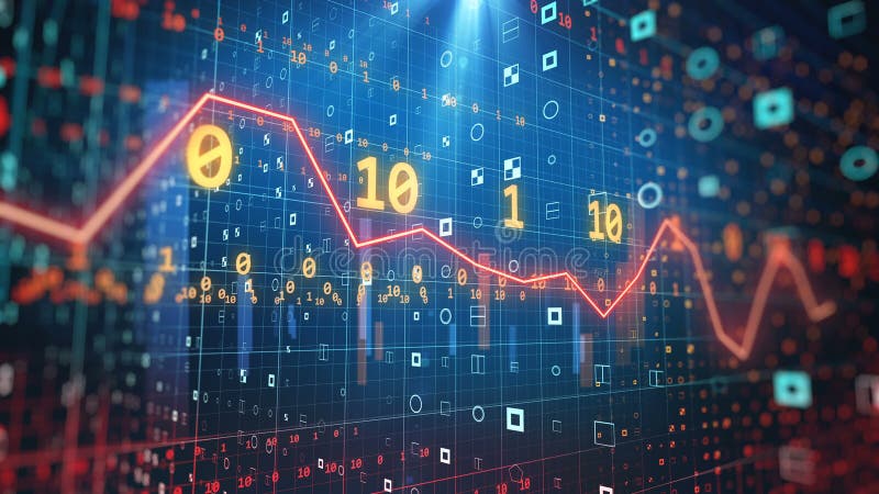Machine Code 0 and 1 Matrix Background, Computer Digital World Wall ...