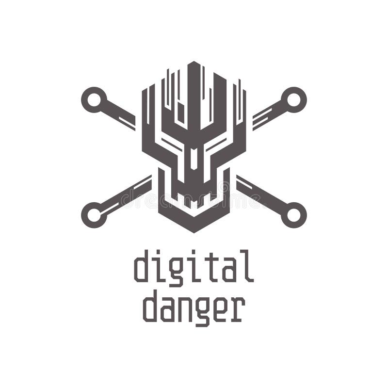 Digital danger stock illustration. Illustration of concepts - 3000339