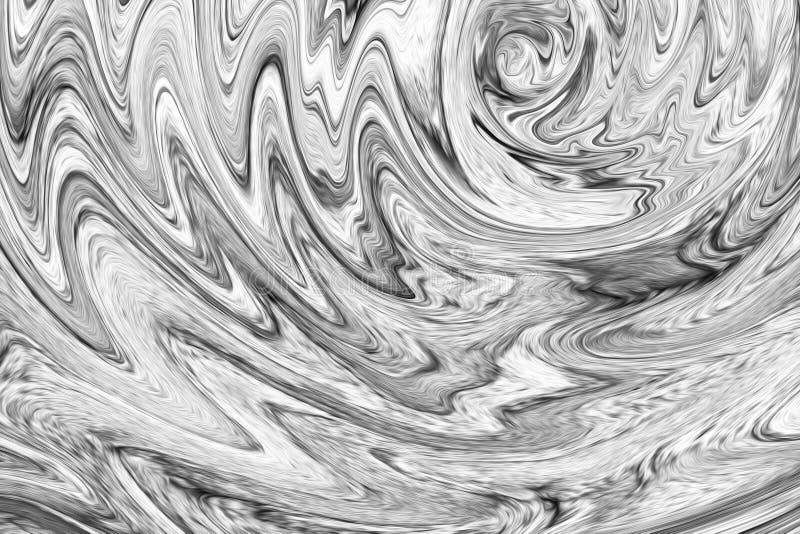 Digital Dark Grey Background with Spread Liquify Flow. Black and White ...