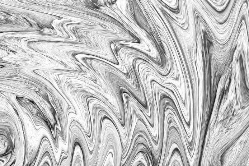 Digital Dark Grey Background with Spread Liquify Flow. Black and White ...