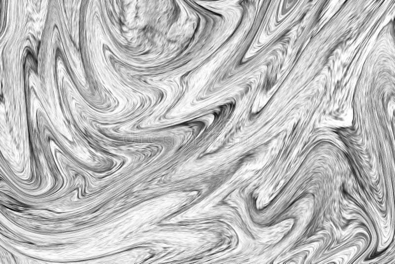 Digital Dark Grey Background with Spread Liquify Flow. Black and White ...