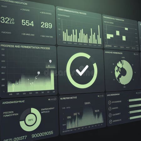 A Digital Dashboard Displaying Key Performance Indicators (KPIs) and ...