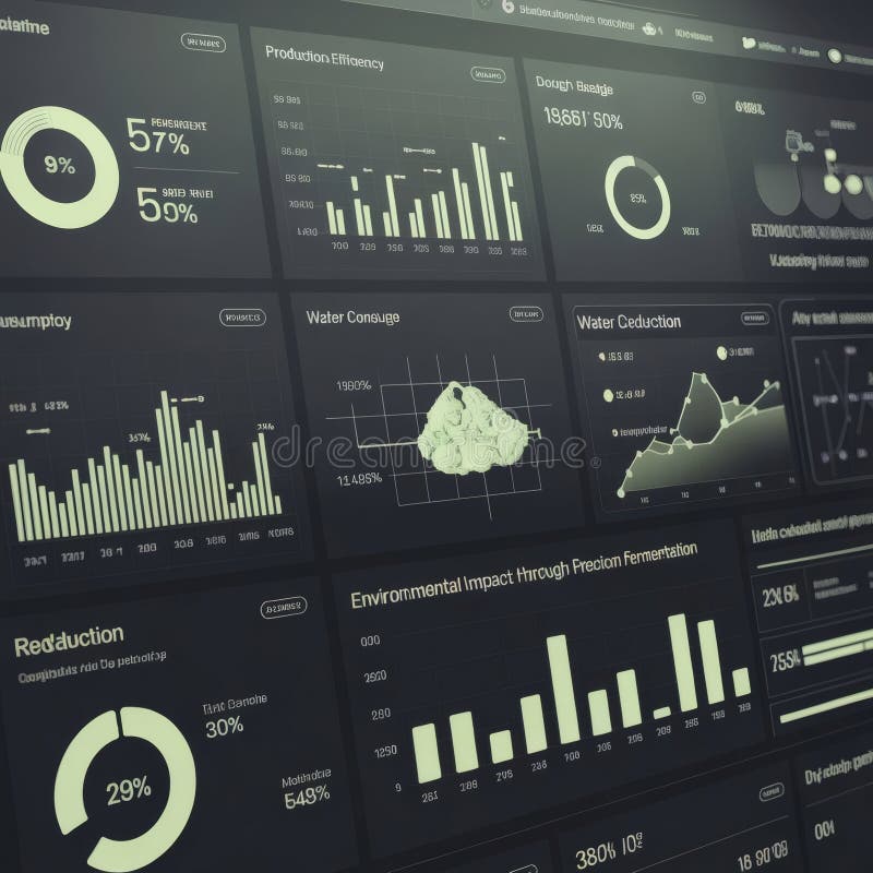 A Digital Dashboard Displaying Key Performance Indicators (KPIs) and Analytics in Real-time ...
