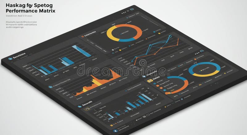 Digital Dashboard Interface on a Dark Gradient Background Features Data Privacy Stock ...