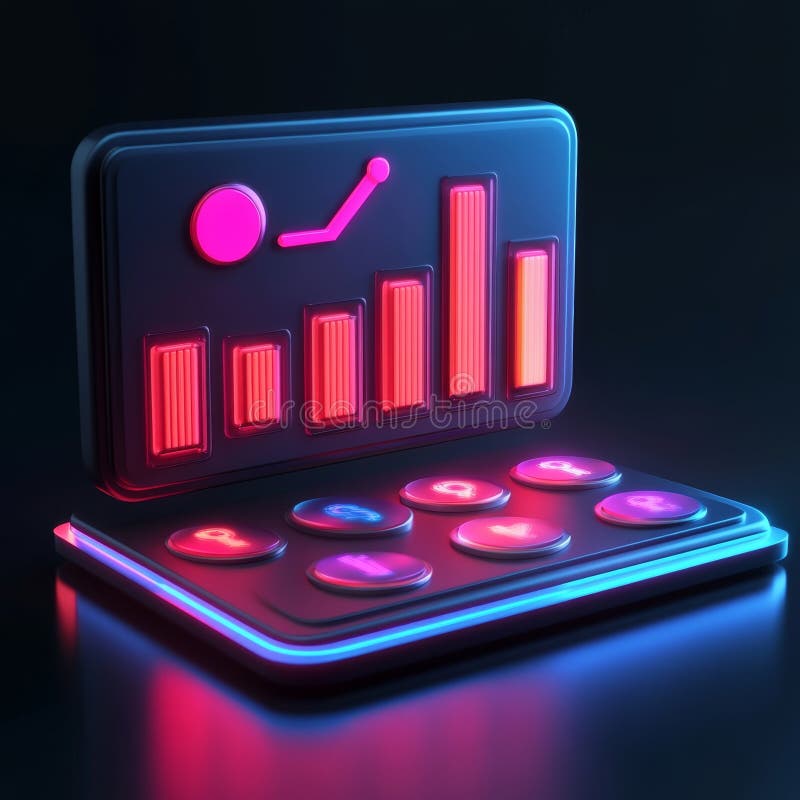 Digital Dashboard stock illustration. Illustration of success - 335259063