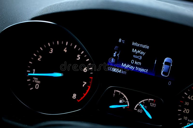 Modern car Dashboard stock image. Image of illuminated - 113017371