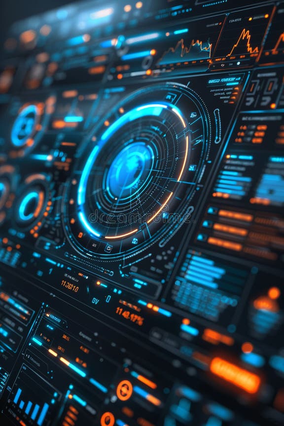 Digital Dashboard Showing Team Collaboration Metrics, Data ...