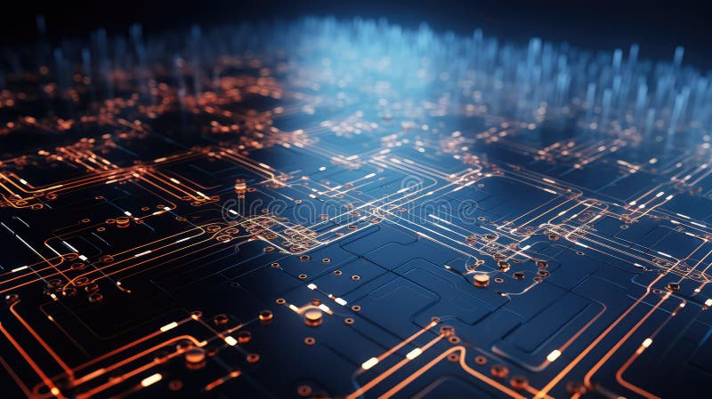 Digital Data Abstract Background Stock Illustration - Illustration of ...