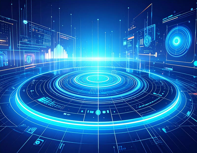 Digital Data Abstraction stock illustration. Illustration of reveals ...