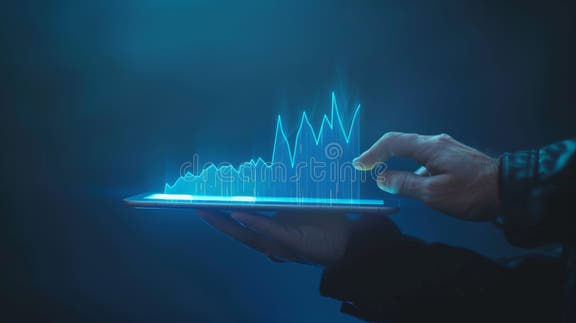 The Digital Data Analysis.AI Generated Image Stock Image - Image of ...