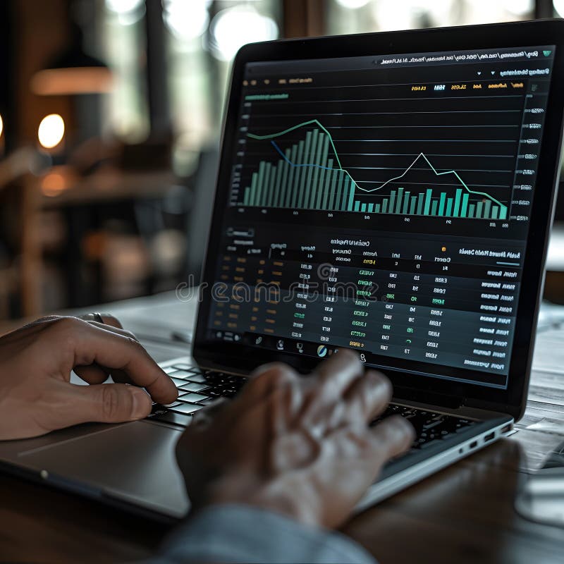 Digital Data Analytics and Reporting, Digital Transformation Management. Stock Illustration ...