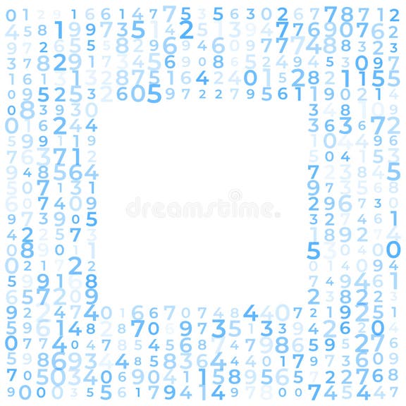 Digital Data Array, Lots of Numbers Digits in Digital Pattern, Abstract ...