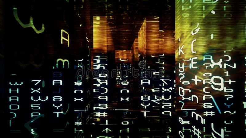 Digital Data Chaos 0354 stock image. Image of futuristic - 43760763