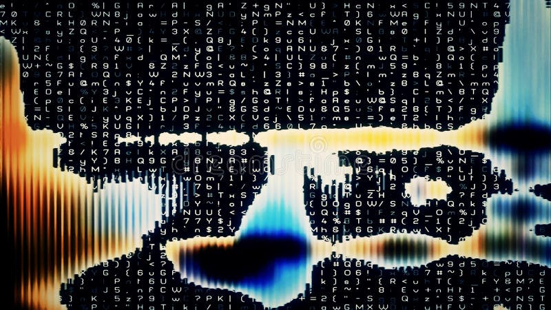Digital Data Chaos 0236 stock illustration. Illustration of computer ...