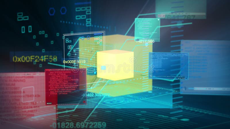 Digital Data Code Network Interface Technology Stock Footage & Videos ...