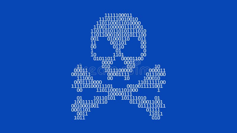 Digital Data Code Skull Cyber-attack Stock Video - Video of property, internet: 238768121