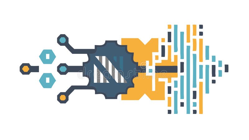 Digital Data Flow with Abstract Waveform, Vector Design Generative AI Stock Vector ...