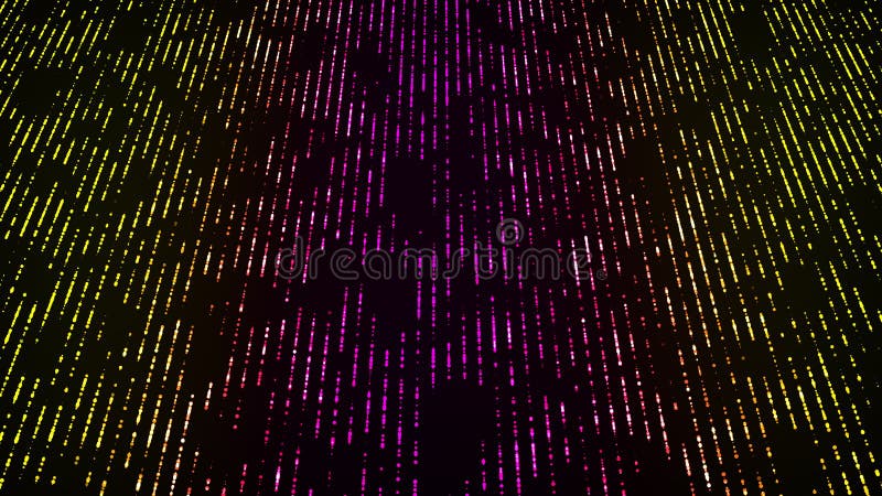 Digital Data Flow from Colorful Particles, Computer Generated. 3d ...
