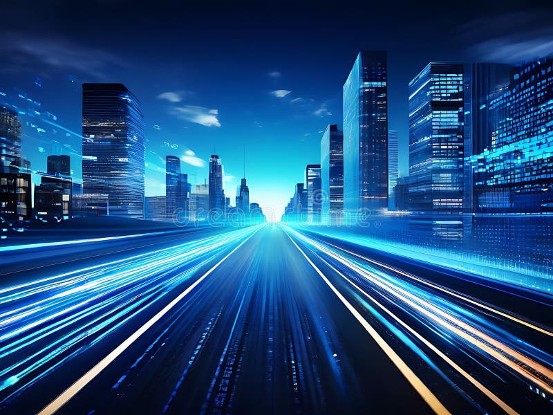 Digital Data Flow on Road in Concept of Cyber Global Generative AI ...