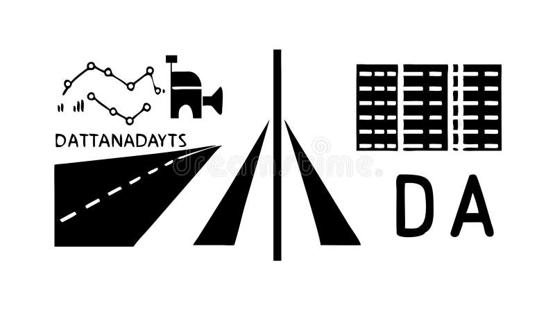 Digital Data Flow on a Road, Information Highway, and Network ...