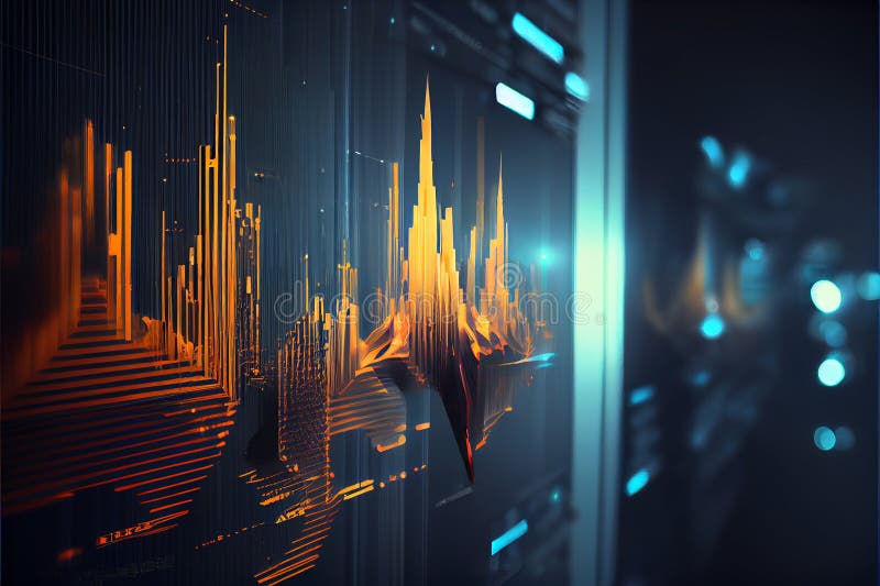 Digital Data Flow on Road with Motion Blur To Create Vision of Fast ...