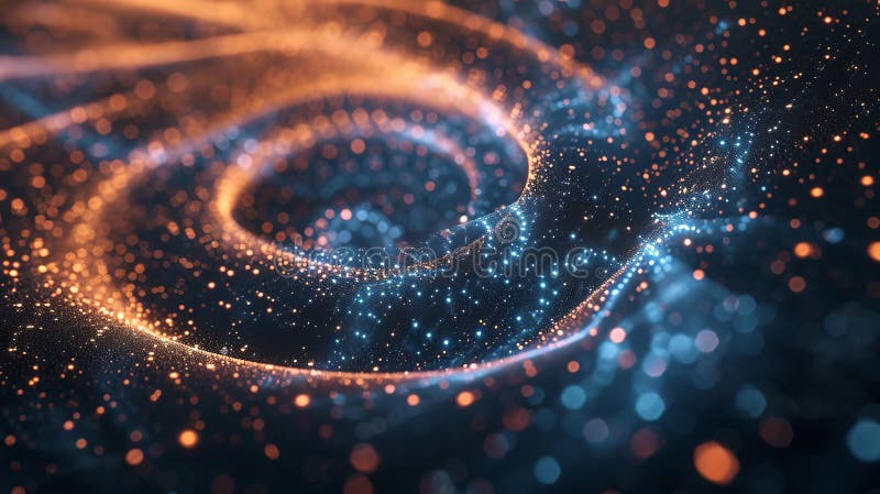 Digital Data Flow on Road with Motion Blur To Create Vision of Fast ...