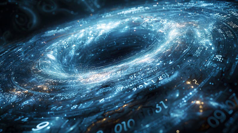 Digital Data Flow on Road with Motion Blur To Create Vision of Fast ...