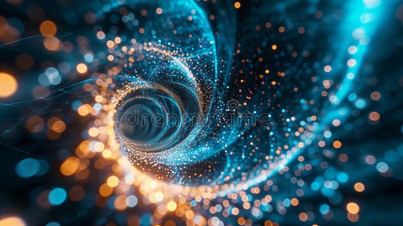 Digital Data Flow on Road with Motion Blur To Create Vision of Fast ...