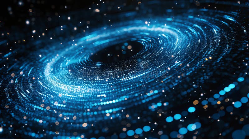 Digital Data Flow on Road with Motion Blur To Create Vision of Fast ...