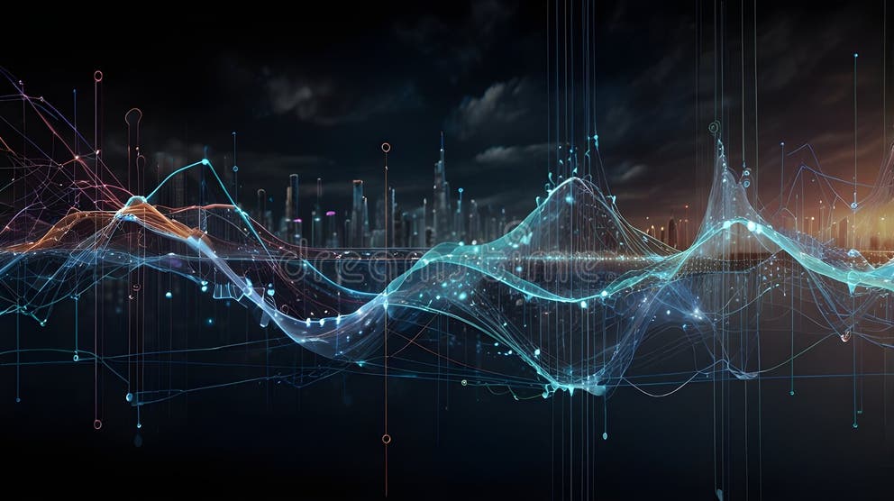 Digital Data Flows Representing Ai Driven Cloud Computingdigital Data Flows Representing Ai