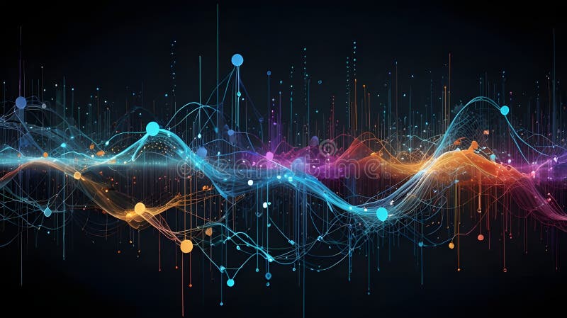 Digital Data Flows Representing Ai Driven Cloud Computingdigital Data Flows Representing Ai