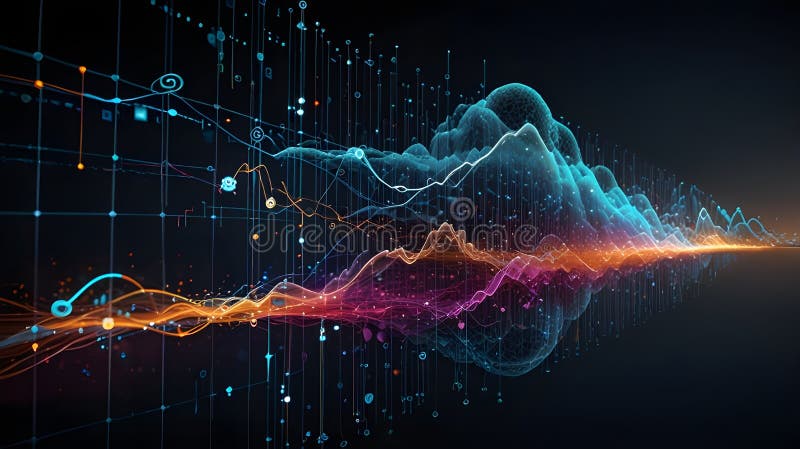 Digital Data Flows Representing Ai Driven Cloud Computingdigital Data Flows Representing Ai
