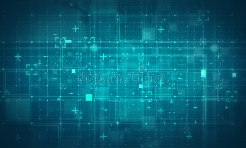 Grid Technology Background stock illustration. Illustration of ...