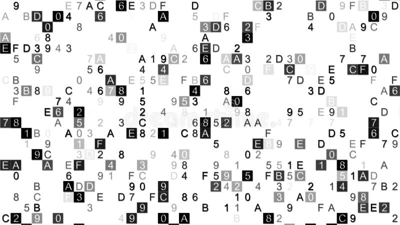 Digital Data Hex Code Grey Symbols Stock Illustrations – 3 Digital Data ...