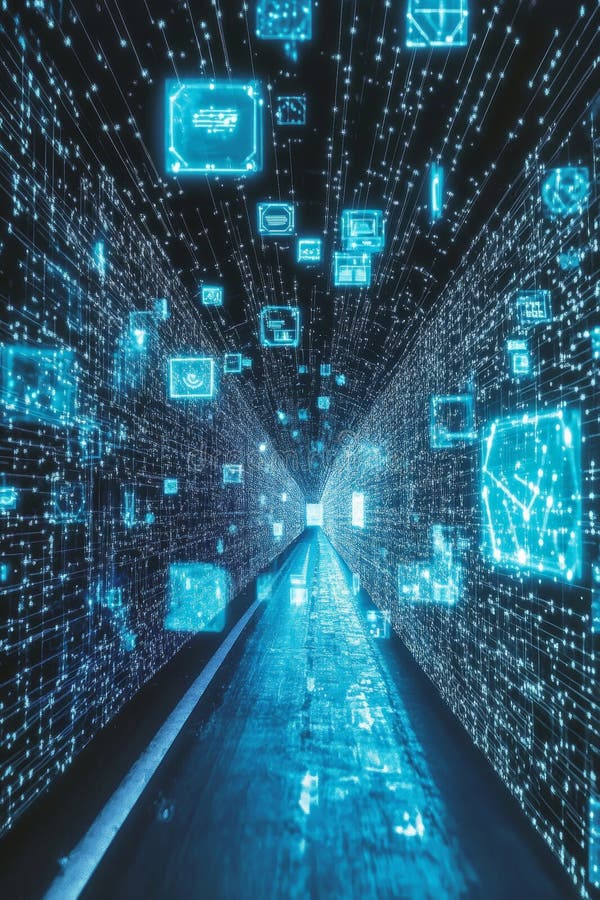 Digital Data Highway High-Speed Transfer, Future Tech Innovation, and ...