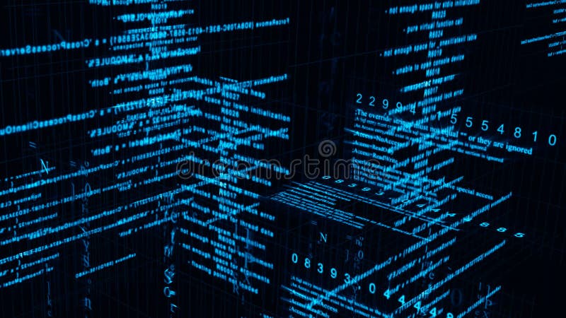 Digital data world stock footage. Video of digit, generated - 41796034